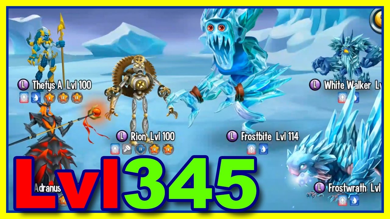 Monster Legends : Adventure Map Level 345 *FROSTBITE* Battle - YouTube
