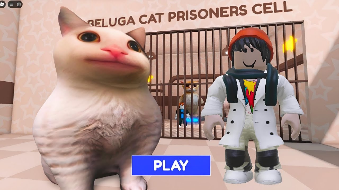 BELUGA CAT'S PRISON RUN OBBY ROBLOX - YouTube