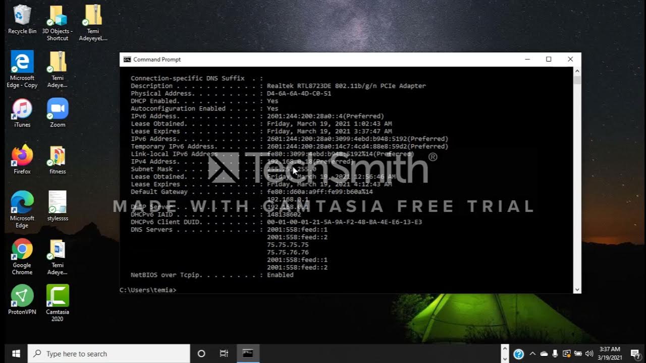 How to Ping a website and How to find your IP address using Command ...