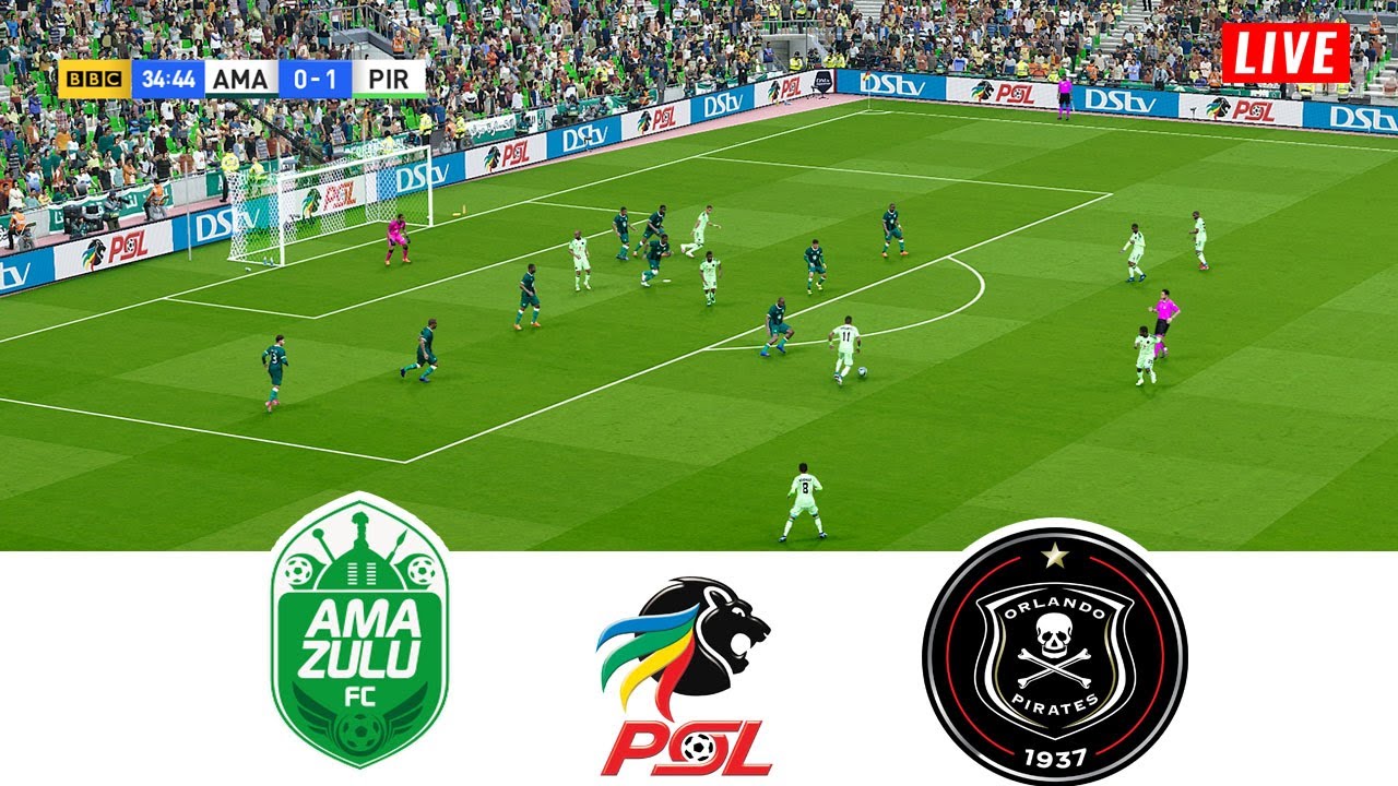 🔴AMAZULU vs ORLANDO PIRATES LIVE TODAY ⚽ DSTV PREMIERSHIP 23/24 LIVE ...