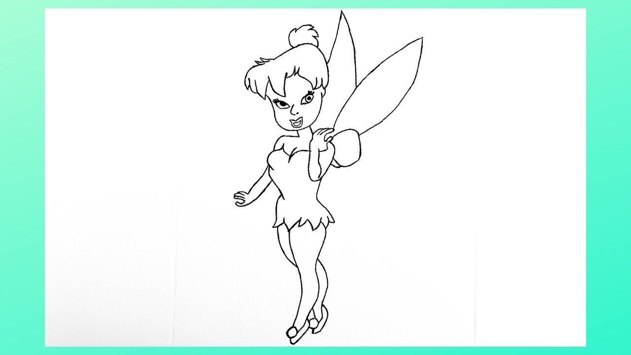 How to Draw Tinkerbell - YouTube