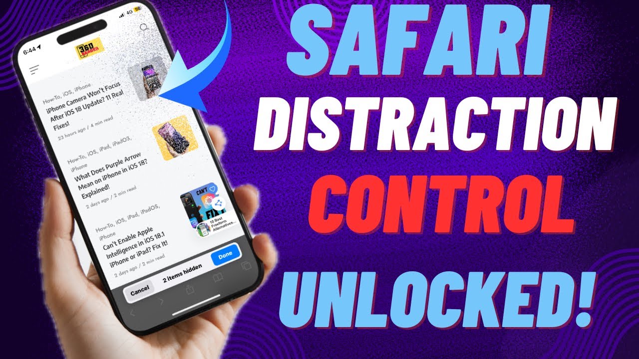 How to Enable & Use Safari Distraction Control in iOS 18 on iPhone ...