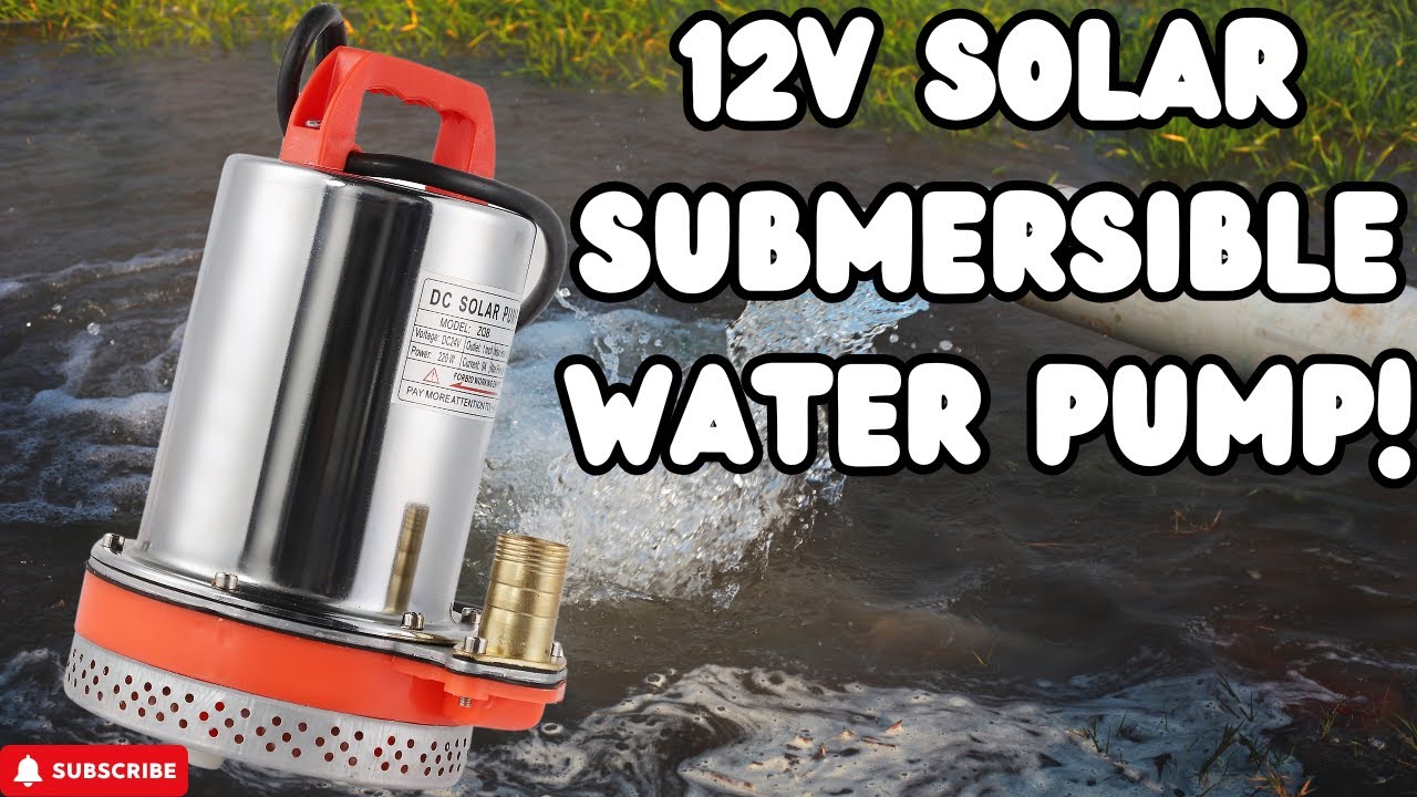 How to Use a Solar Submerssible Pump- 12V - YouTube