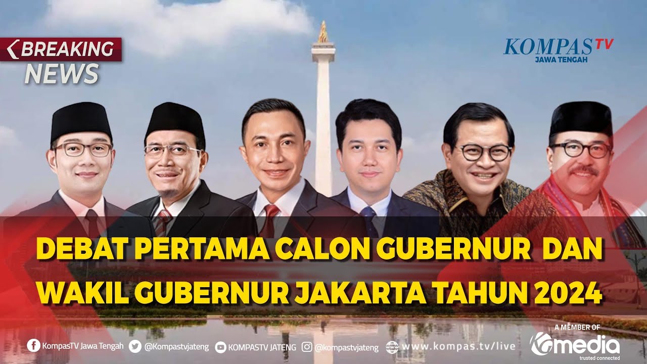 Debat Pertama Calon Gubernur dan Wakil Gubernur Jakarta Tahun 2024 ...