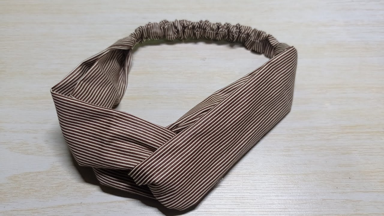 membuat bando/ bandana silang dengan mudah - DIY tutorial - YouTube