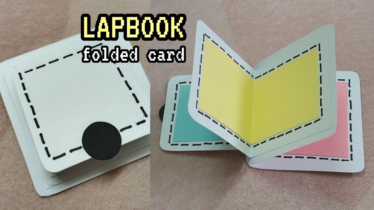 Lapbook Folded Cards - YouTube