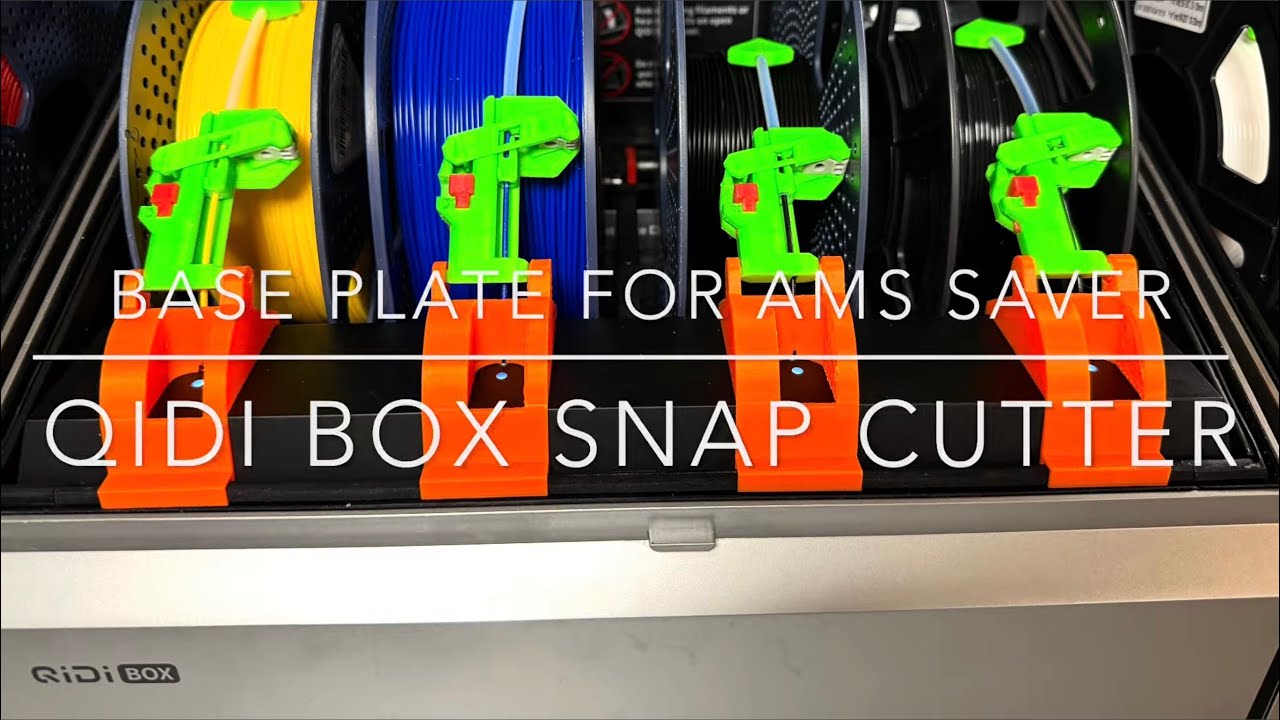 QIDI Box Base Plate for using AMS 2 Pro Saver / Snag Cutter - YouTube
