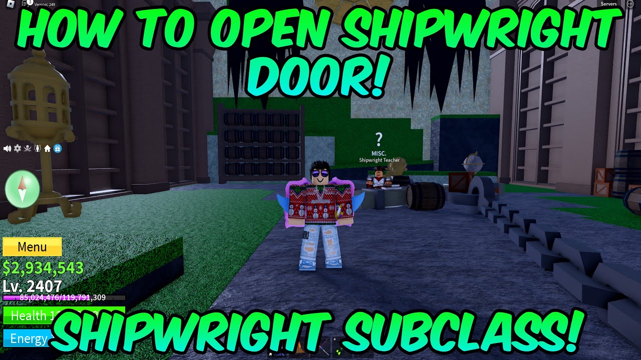 How To Open Tiki Outpost Shipwright Door! | Blox Fruits Christmas ...