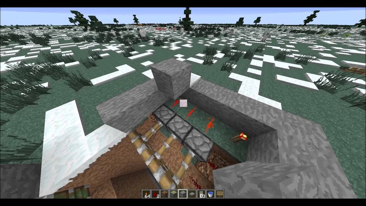 How to Make a Redstone Trap - YouTube