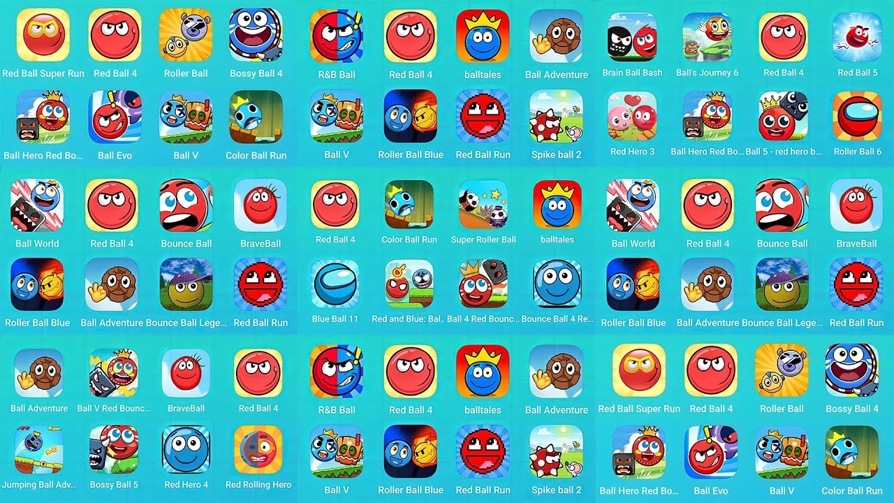 Red Ball Super Run, Ball Adventure, Red Ball 4, Ball World, Brain Ball ...