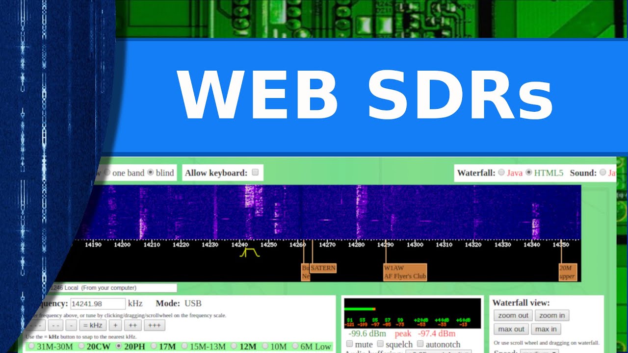 Ham Radio - Viewer request. - Web based SDR radios you can listen to ...