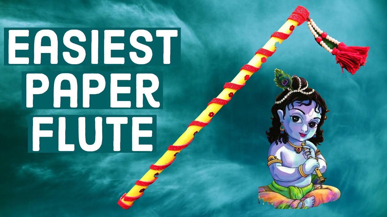 How To Make Easy Paper Flute At Home | Easiest Paper Flute | Paper ...