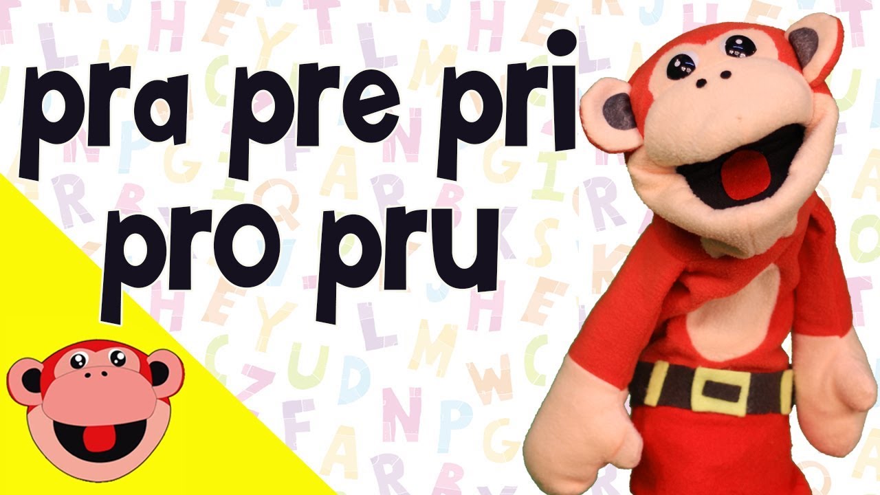 Silabas pra pre pri pro pru El Mono Silabo Videos Infantiles Educacion ...