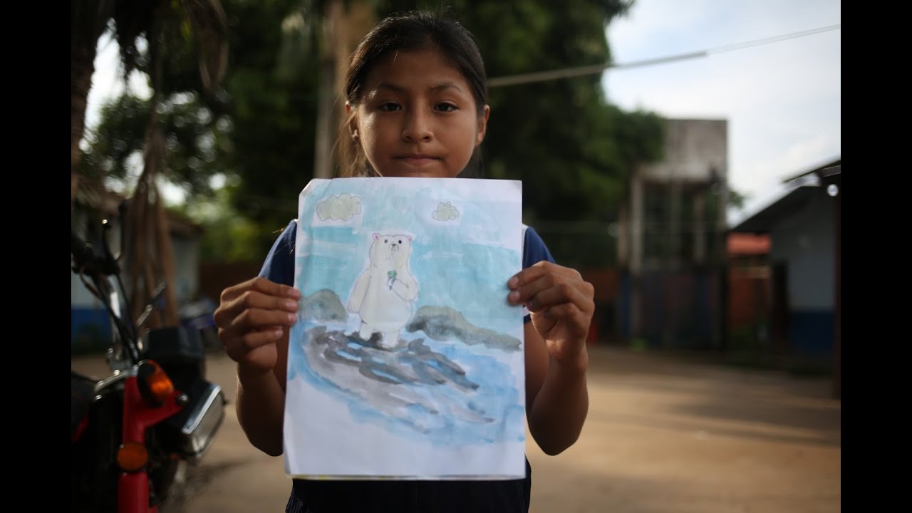 Angela uses the L4CA UNICEF platform to learn about climate change ...