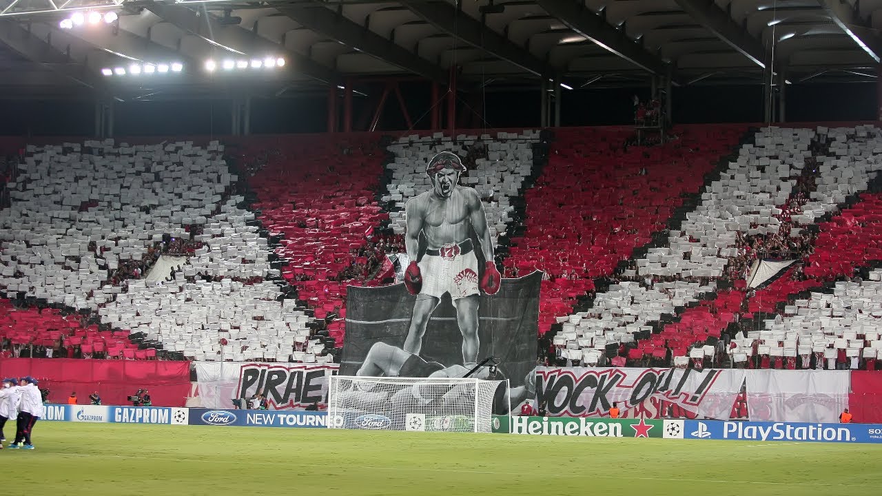 Τα «ερυθρόλευκα» κορεό! / Olympiacos fan’s choreographies! - YouTube