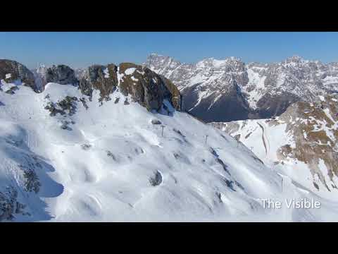 Skiing Aerial View I Status Video