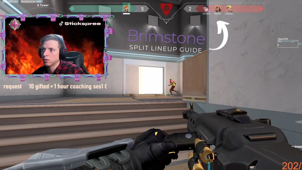 Brimstone's Secret A Site Lineups for Split - Easy Round Wins! - YouTube