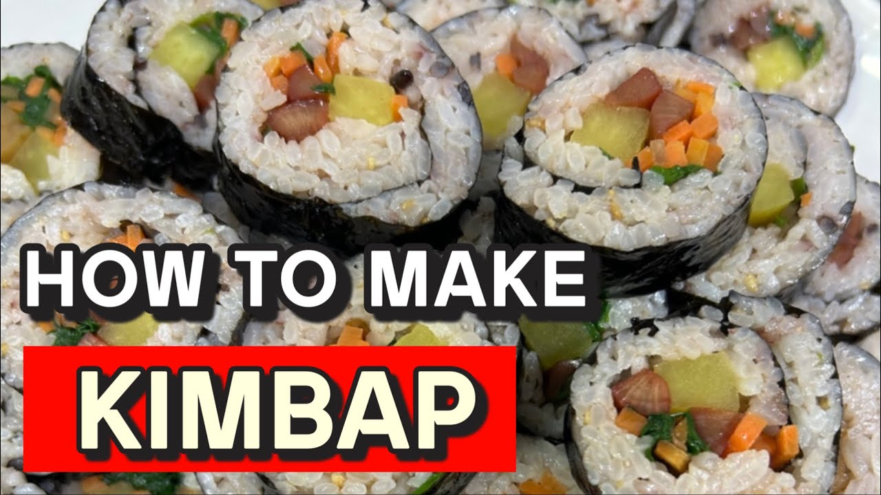 How to make Kimbap - Cooking Korean Food - YouTube