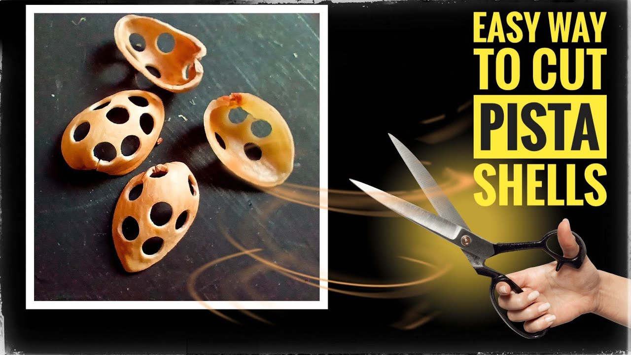 EASY WAY TO CUT ,PUNCH & PIERCE PISTA SHELLS | pista shell hole making ...