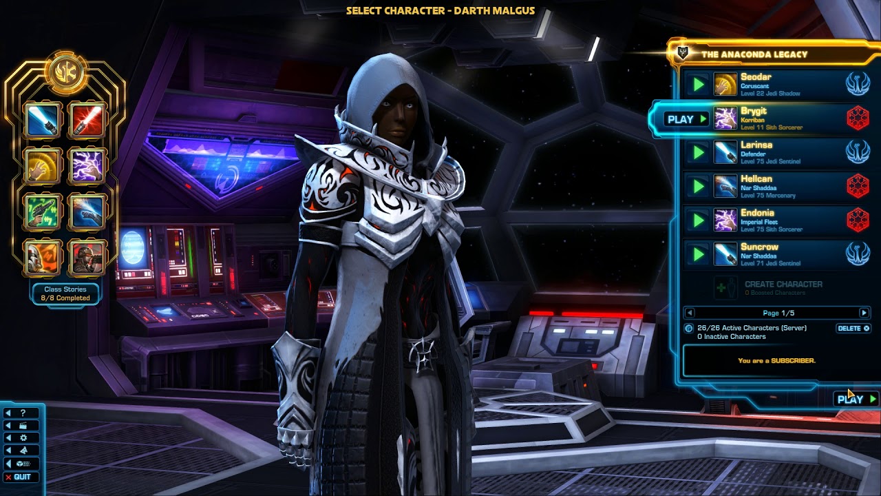 Wow this is my Swtor Log In - YouTube