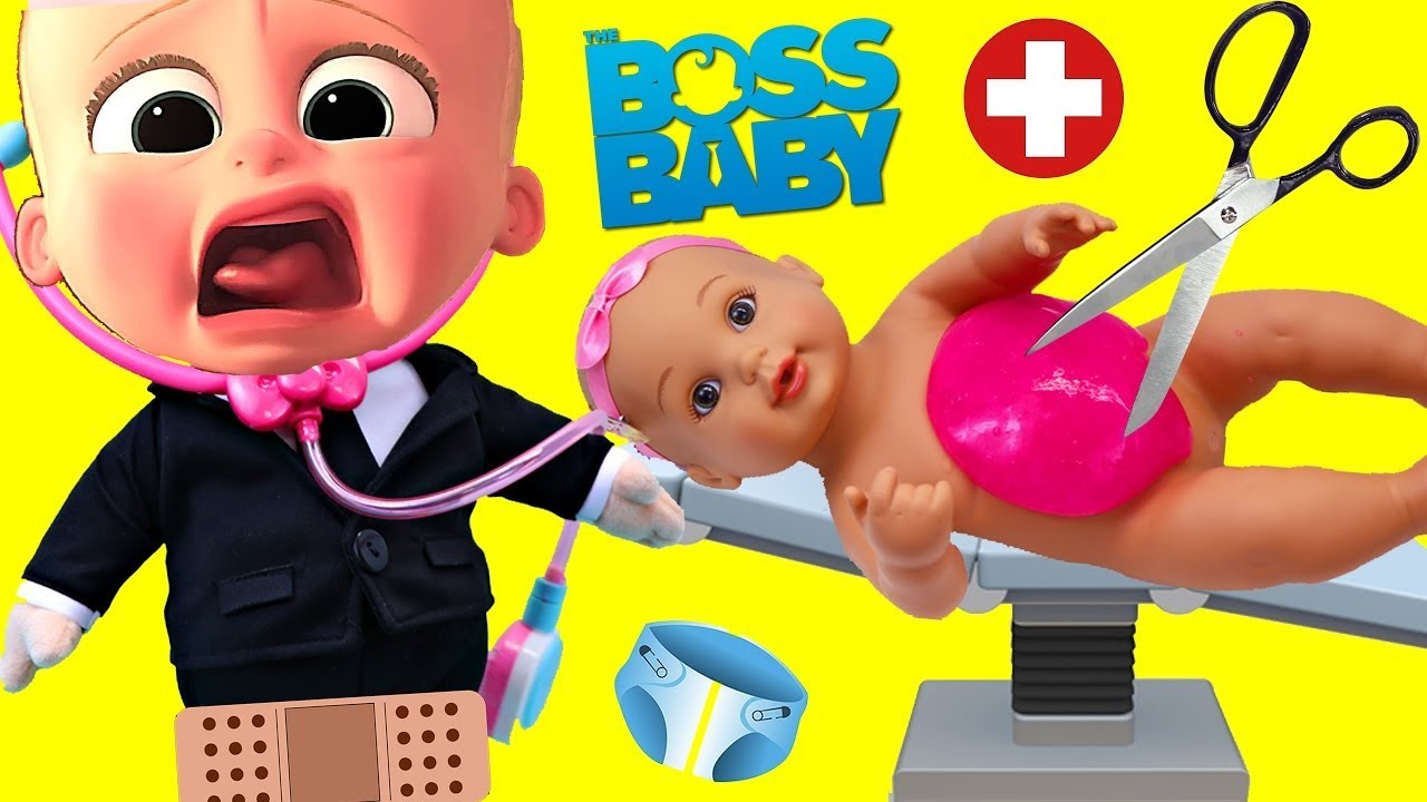 BOSS BABY MOVIE Doctor Fail What's Inside a Baby Girl? Doll Hospital ...