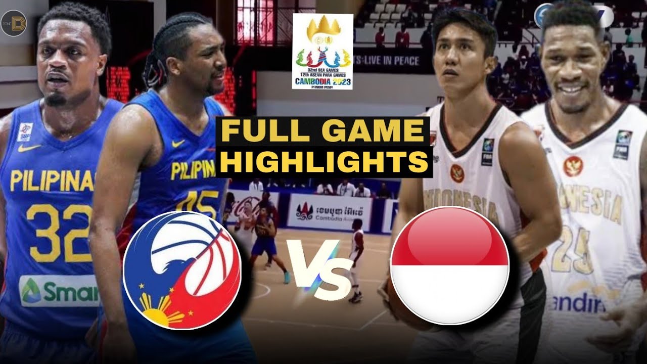 GILAS PILIPINAS vs INDONESIA Full Highlights 5x5 men's Basketball l ...
