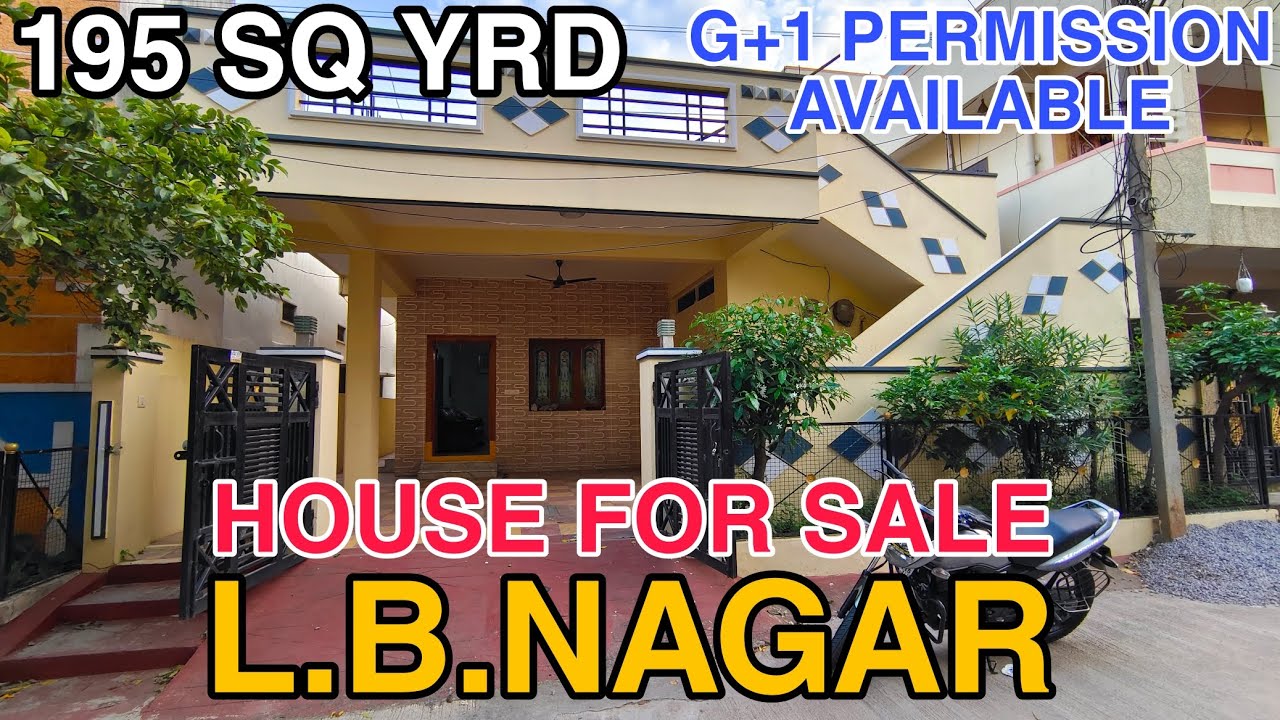 HOUSE FOR SALE IN L.B.NAGAR HYDERABAD ELIP PROPERTY - YouTube