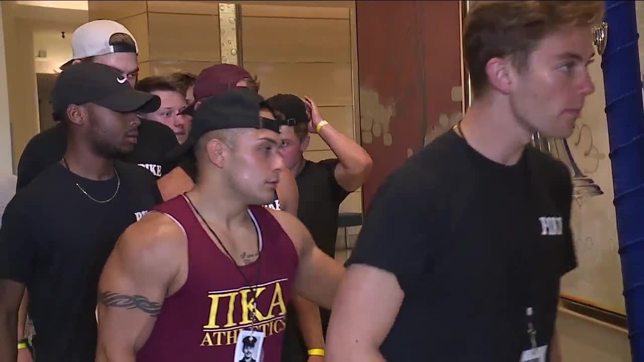 Inaugural stair climb on 21st anniversary of 9/11 - YouTube