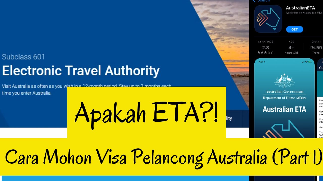 Apakah ETA?! | Cara Mohon Visa Pelancong Australia (Part 1) - YouTube