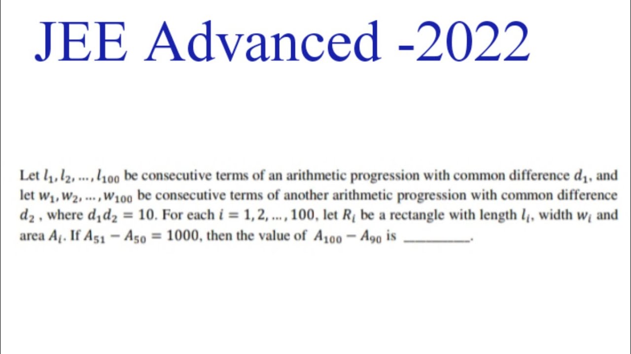Let l1,l2....l100 be the consecutive terms of an arithmetic progression ...