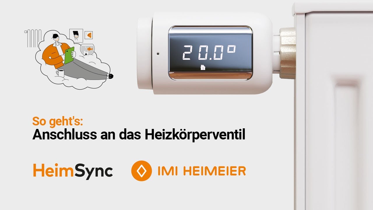 HeimSync - So geht's: Anschluss an Ihr Heizkörperventil mit und ohne ...
