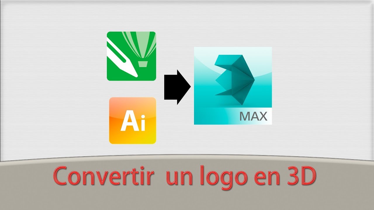 👏CÓMO CONVERTIR UN LOGO 2D HECHO EN ILLUSTRATOR O CORELDRAW EN 3D CON ...