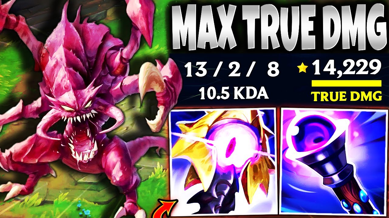 Our New Cho'Gath MAX TRUE DAMAGE Season 13 Build Guide is INSANELY OP 🔥 ...