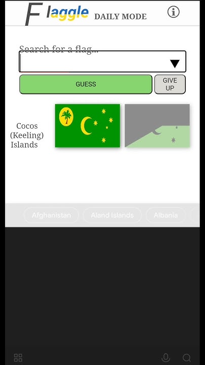 Solving Daily Mode In Flaggle Day 199 - YouTube