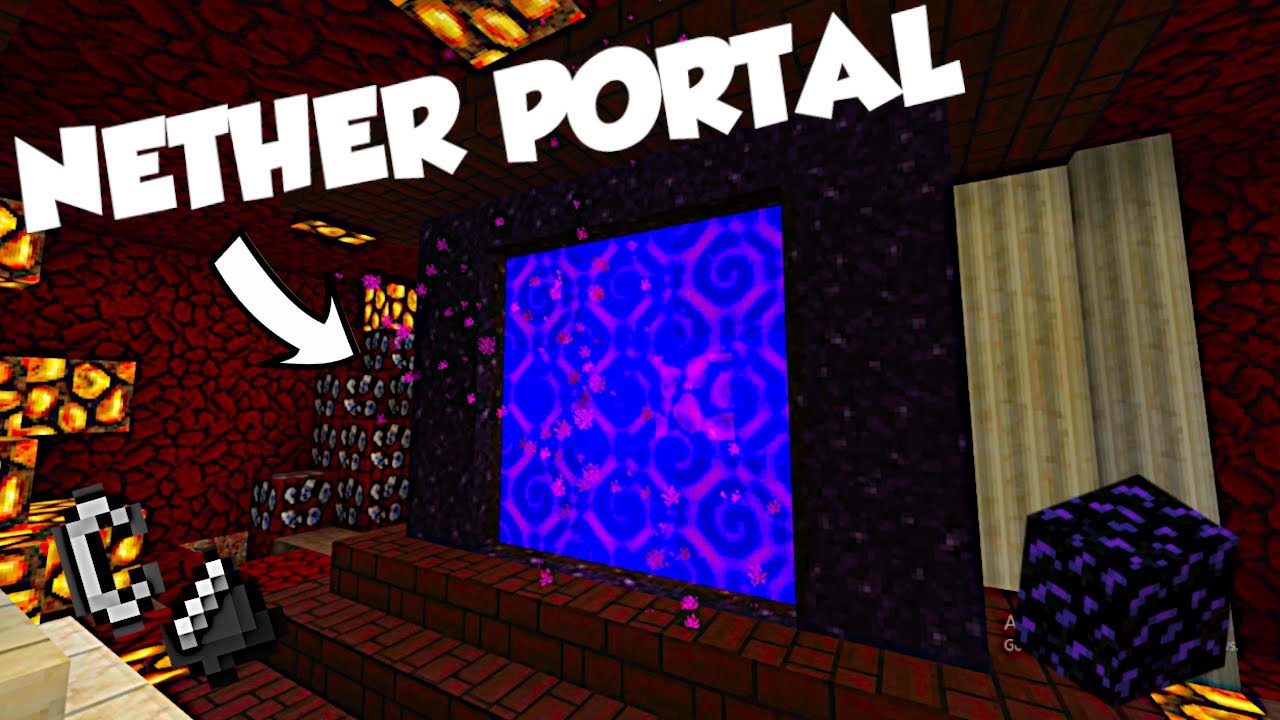 Minecraft Tutorial: How to Build a Nether Portal - YouTube