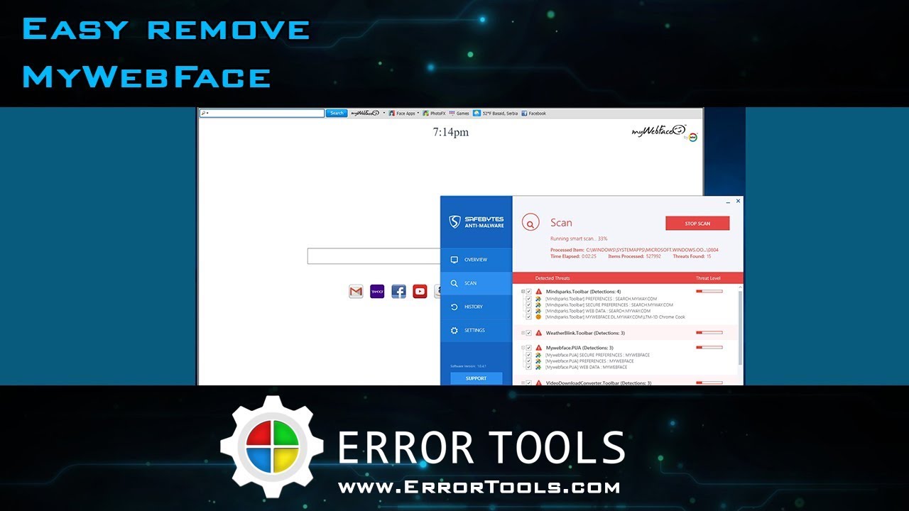 MyWebFace (mywebface.com) Removal Guide - YouTube