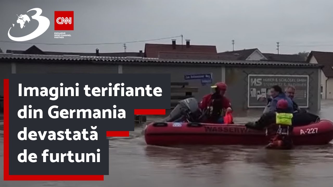 Imagini terifiante din Germania devastată de furtuni - YouTube