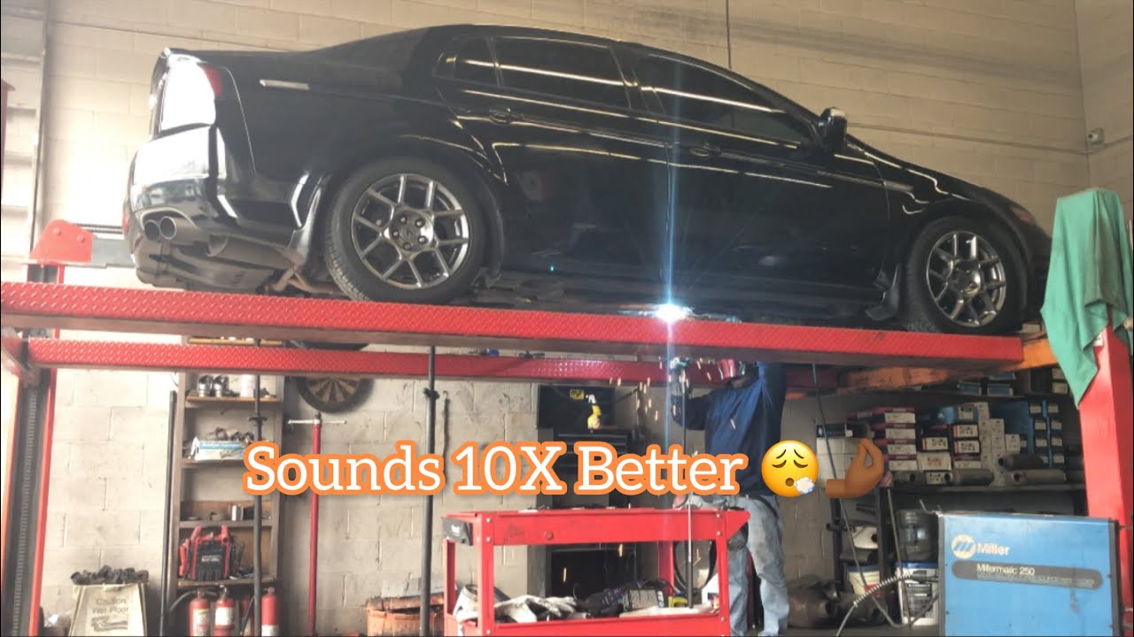 2008 Acura TL-Type S Mid and Rear Cat Delete ️ - YouTube