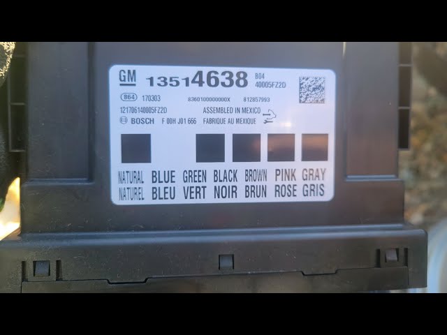 Chevy Spark Body Control Module Location Transmission Control Module