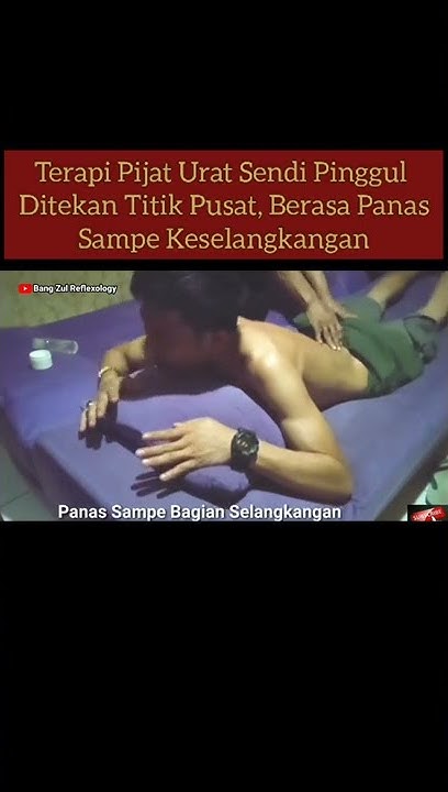 Terapi Pijat Urat Pinggul / Bokong Ditekan Titik Pusat, Berasa Sampe Keselangkangan - YouTube