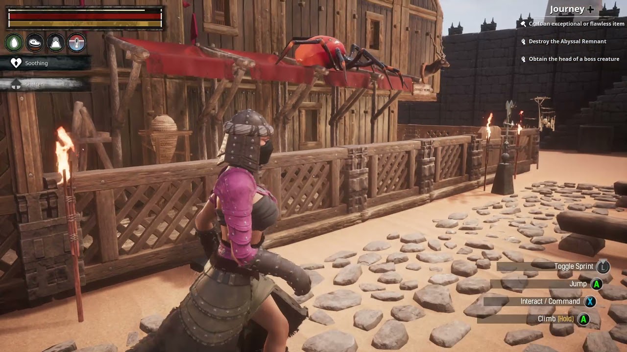 Conan Exiles Helms Deep Market - YouTube