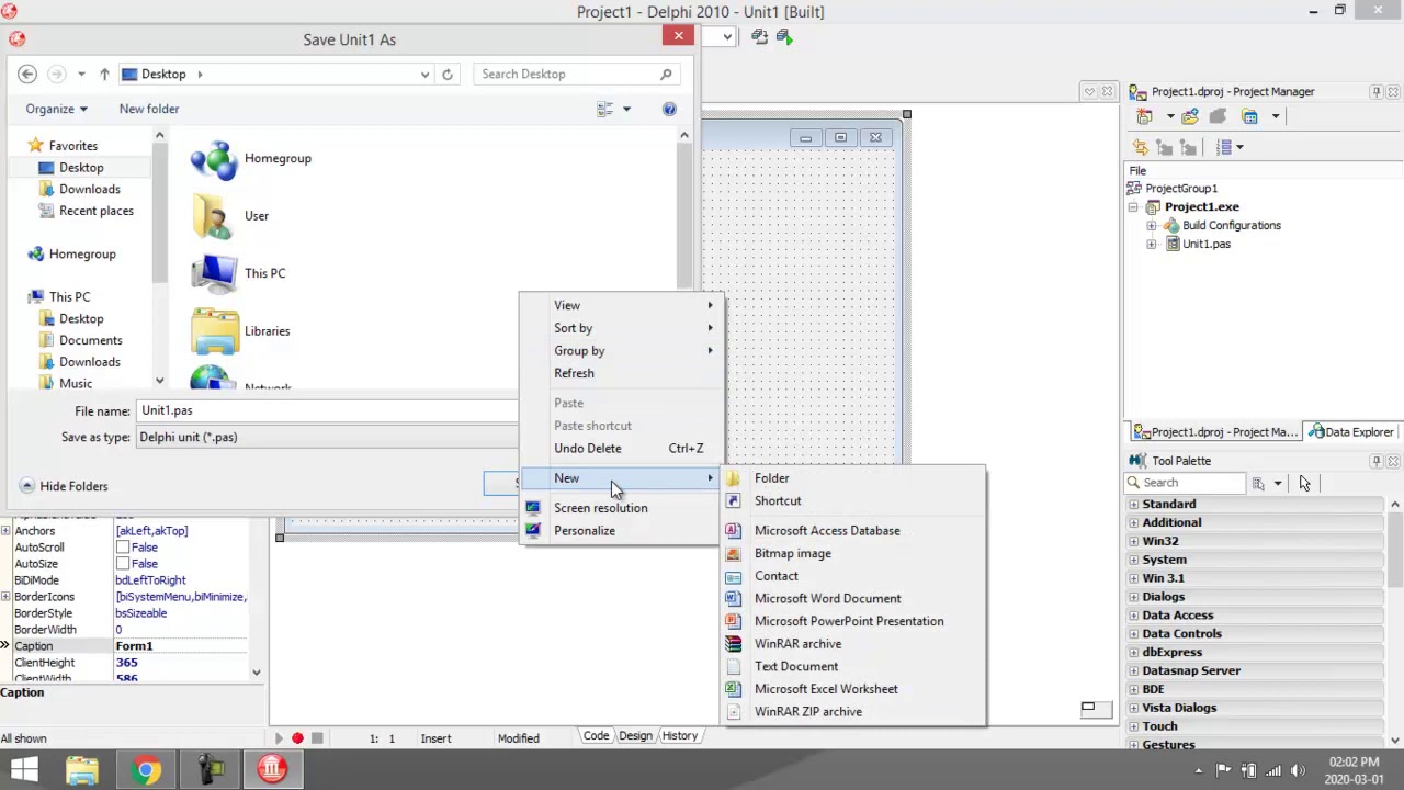How to open and save in Delphi - YouTube