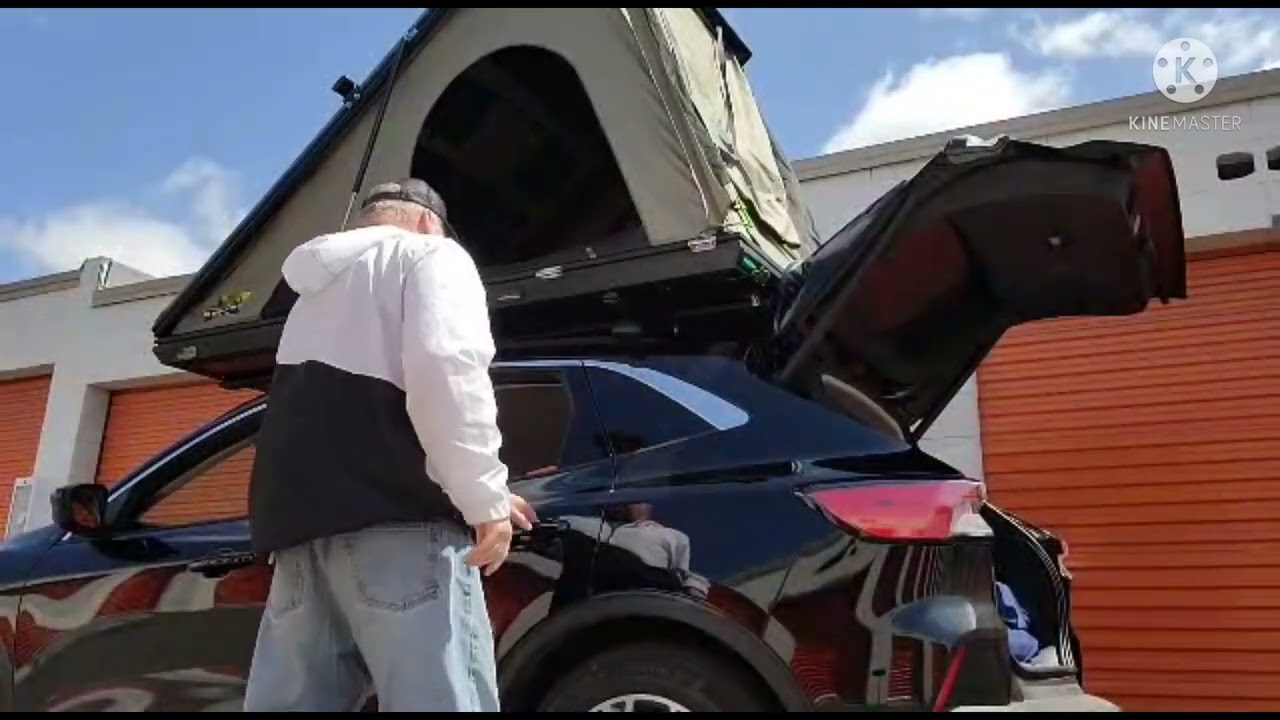 Adding hardware to the rooftop tent Iron man 4X4 Swift 1400 - YouTube