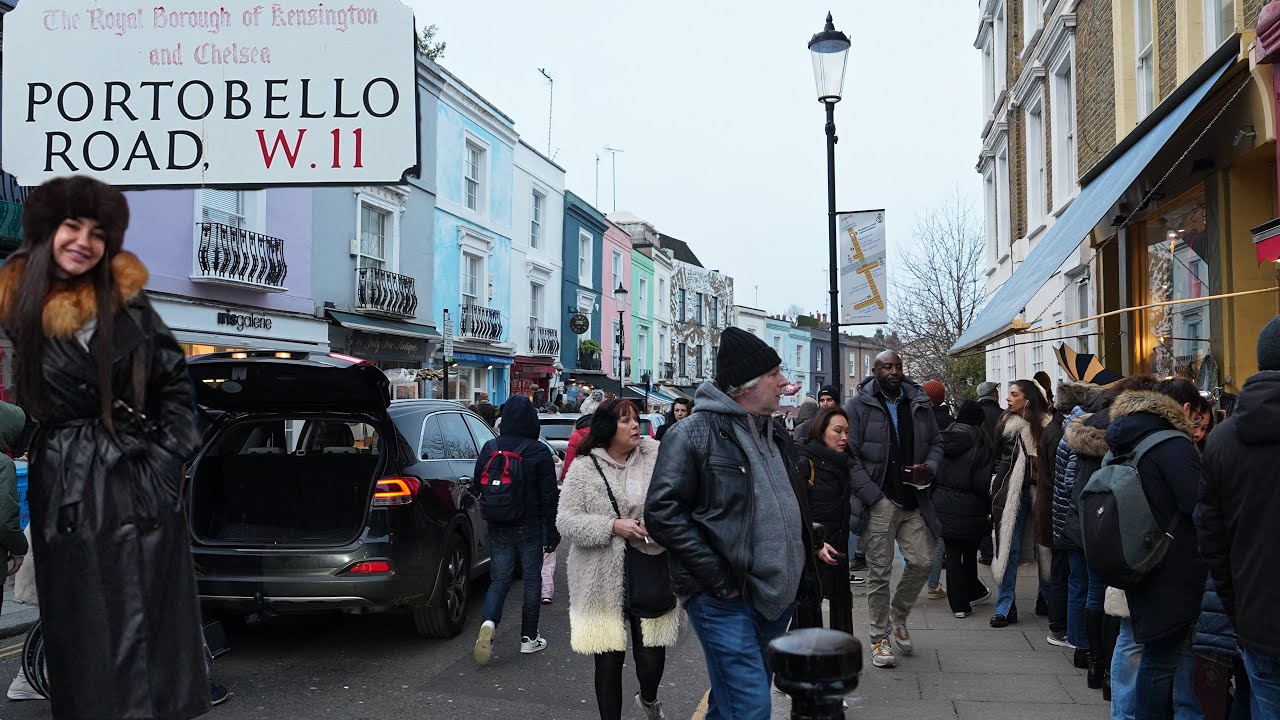London's Most FAMOUS Antiques Market - Portobello Road Market - YouTube