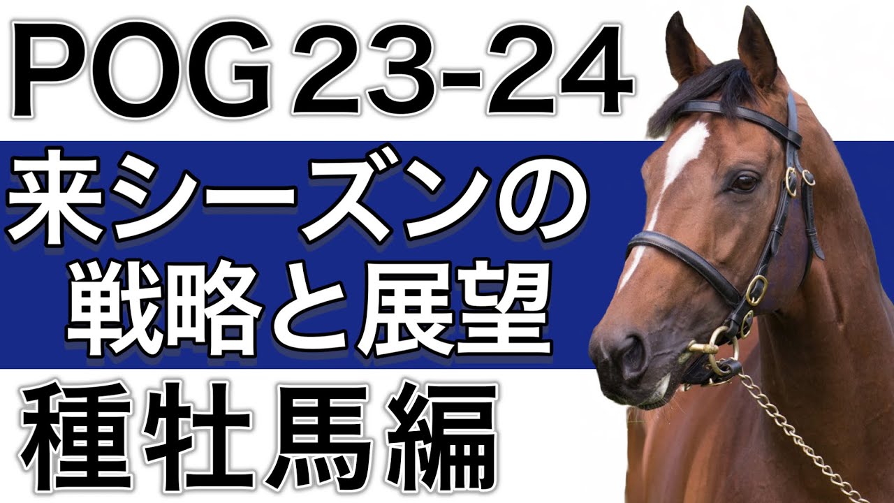 【POG23-24】来シーズンの戦略と展望について（種牡馬編） - YouTube