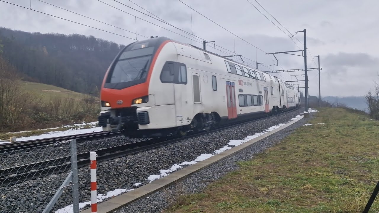 SBB RABE 512 IR-Dosto Durchfahrt Bözberg #fy #train #zug #eisenbahn # ...