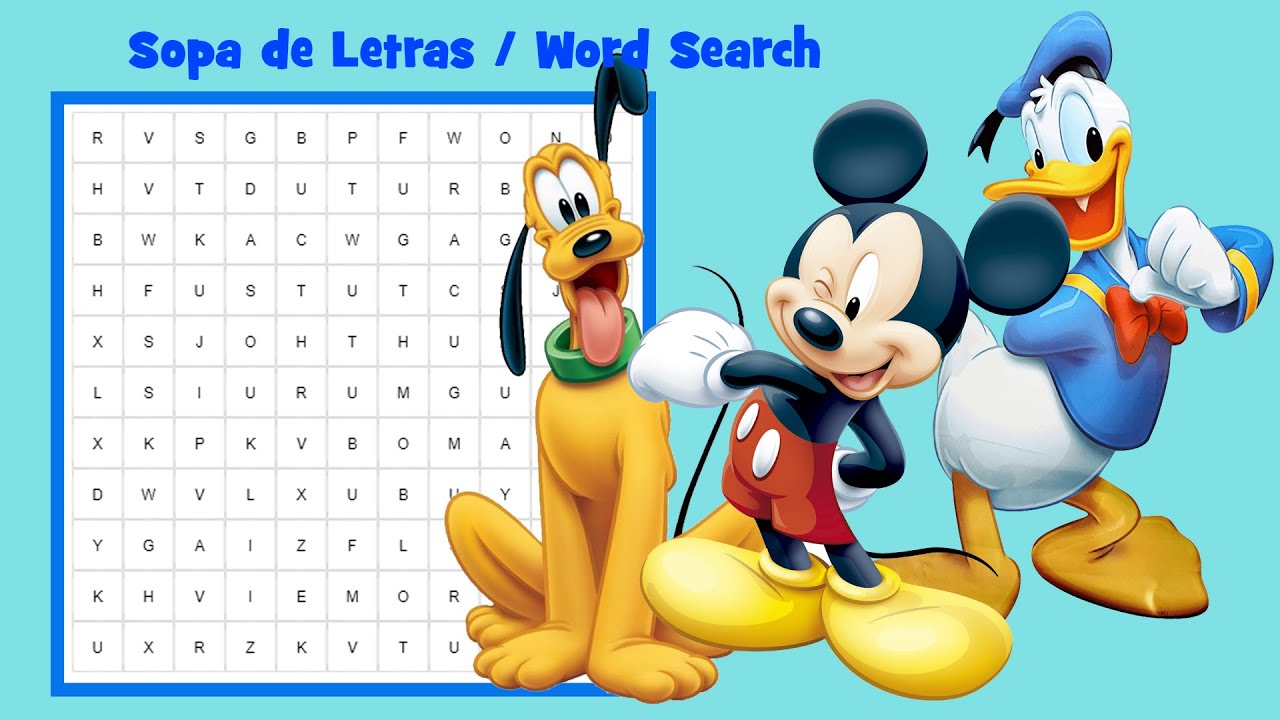 Sopas De Letras De Disney Para Imprimir Sopa De Letras De Disney Para 4475