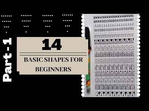 How To Draw Mandala Basic Shapes For Beginners | Step By Step | Mandala ...