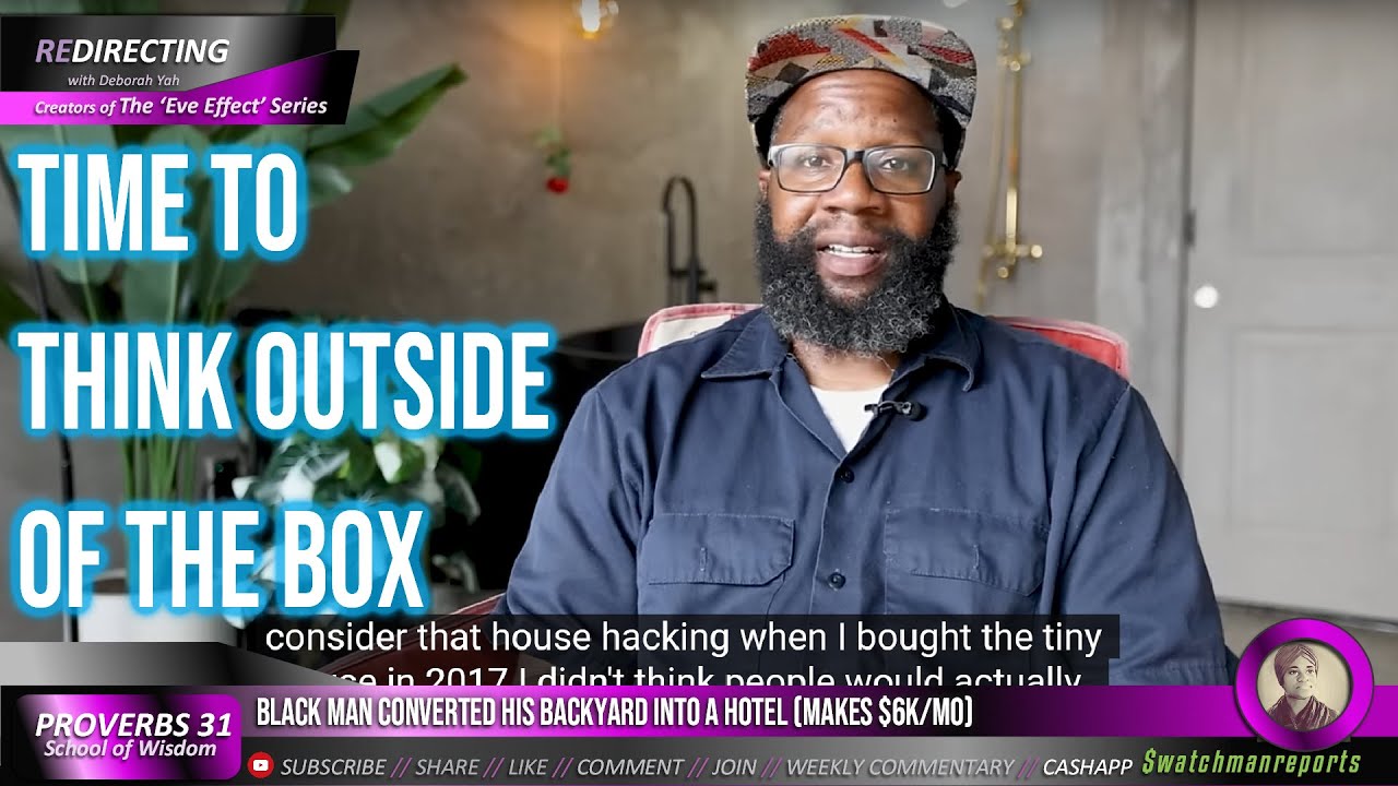 Black man converted his backyard into a hotel (makes $6,000 monthly ...