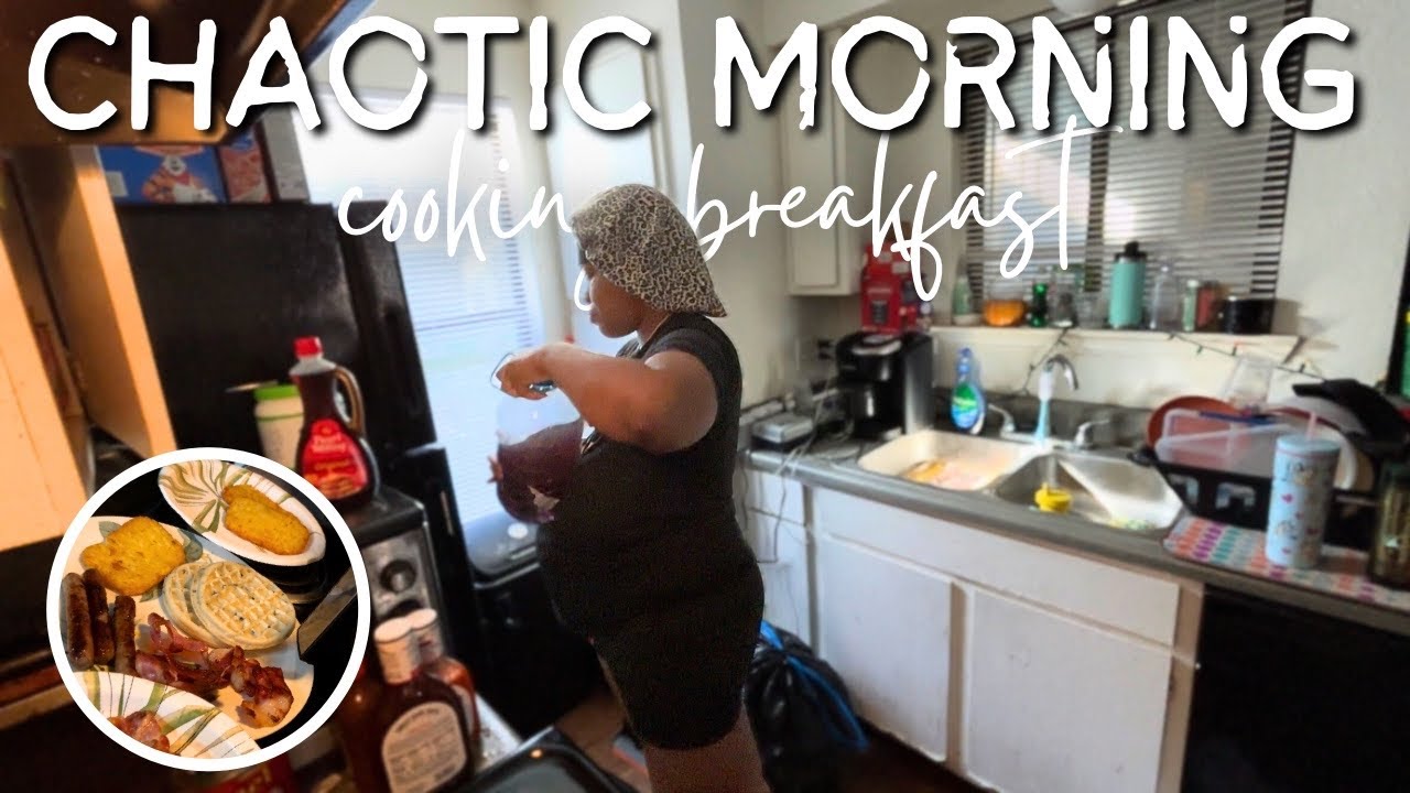 OUR LAST CHAOTIC MORNING IN OUR OLD HOUSE | COOK BREAKFAST WITH ME ...